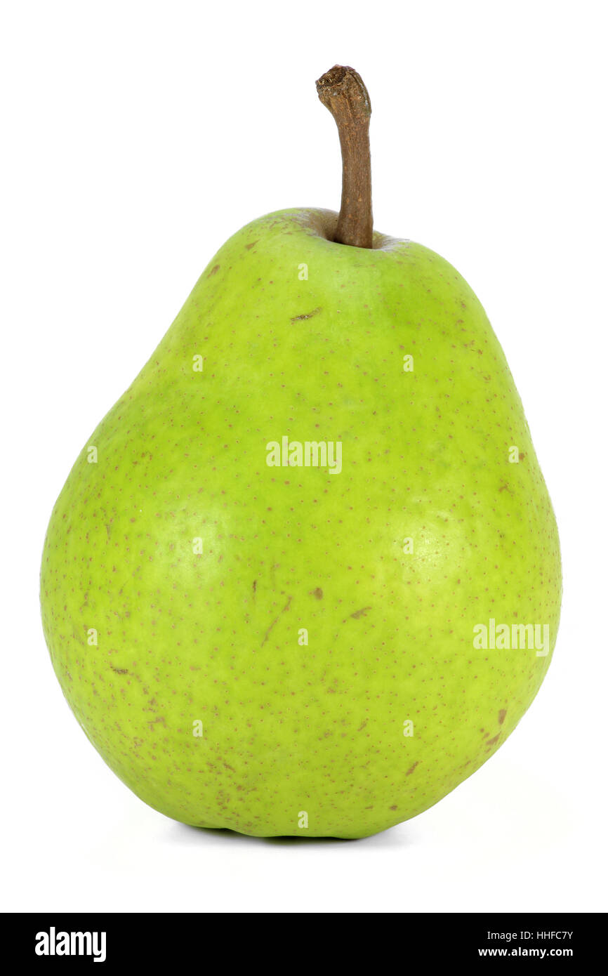 pear (variety Alexander Lucas) isolated on white background Stock Photo ...
