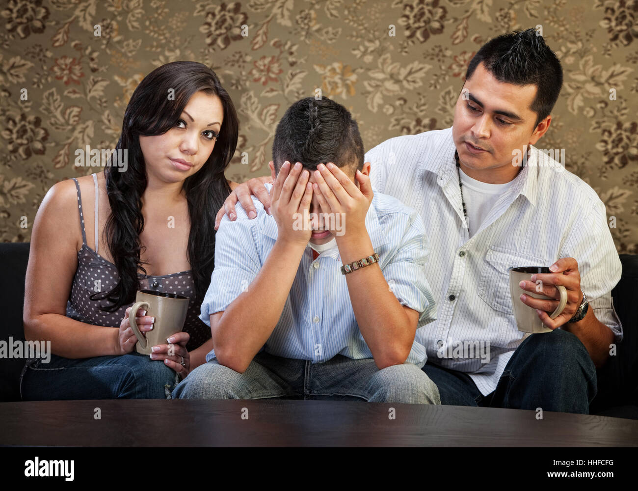 Sympathetic man crying hi-res stock photography and images - Alamy