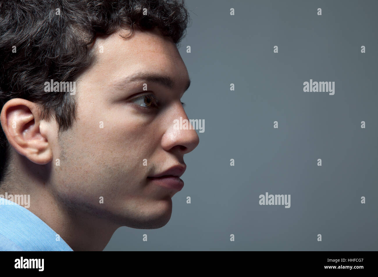 Side Profile Of White Male High Resolution Stock Photography and Images ...
