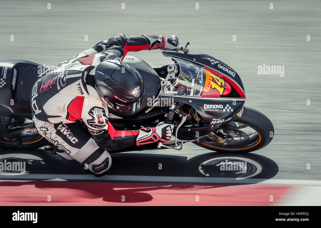 Jack Keen, riding a Triumph 600cc in the Superstock 600 practice at ...