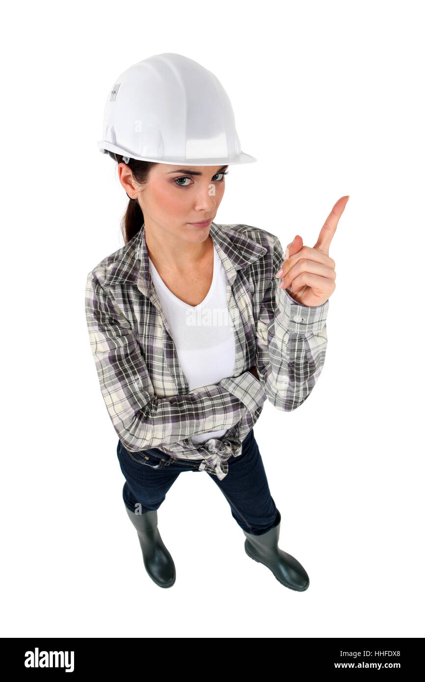 Stern Woman Boss Cut Out Stock Images & Pictures - Alamy