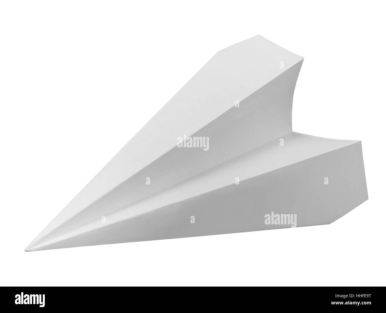 studio photography of a paper plane isolated on white with clipping ...