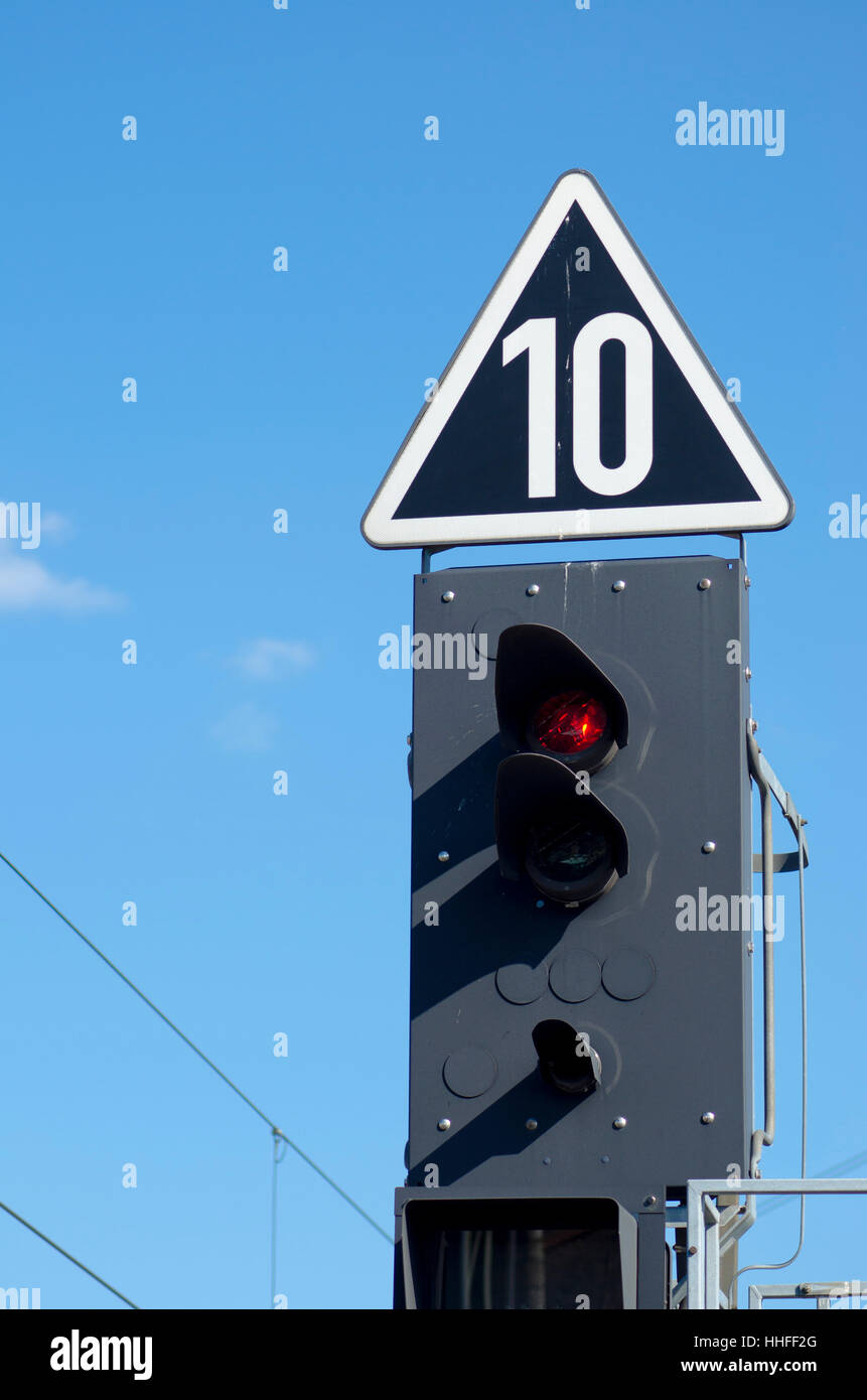 Railway stop signal hi-res stock photography and images - Alamy