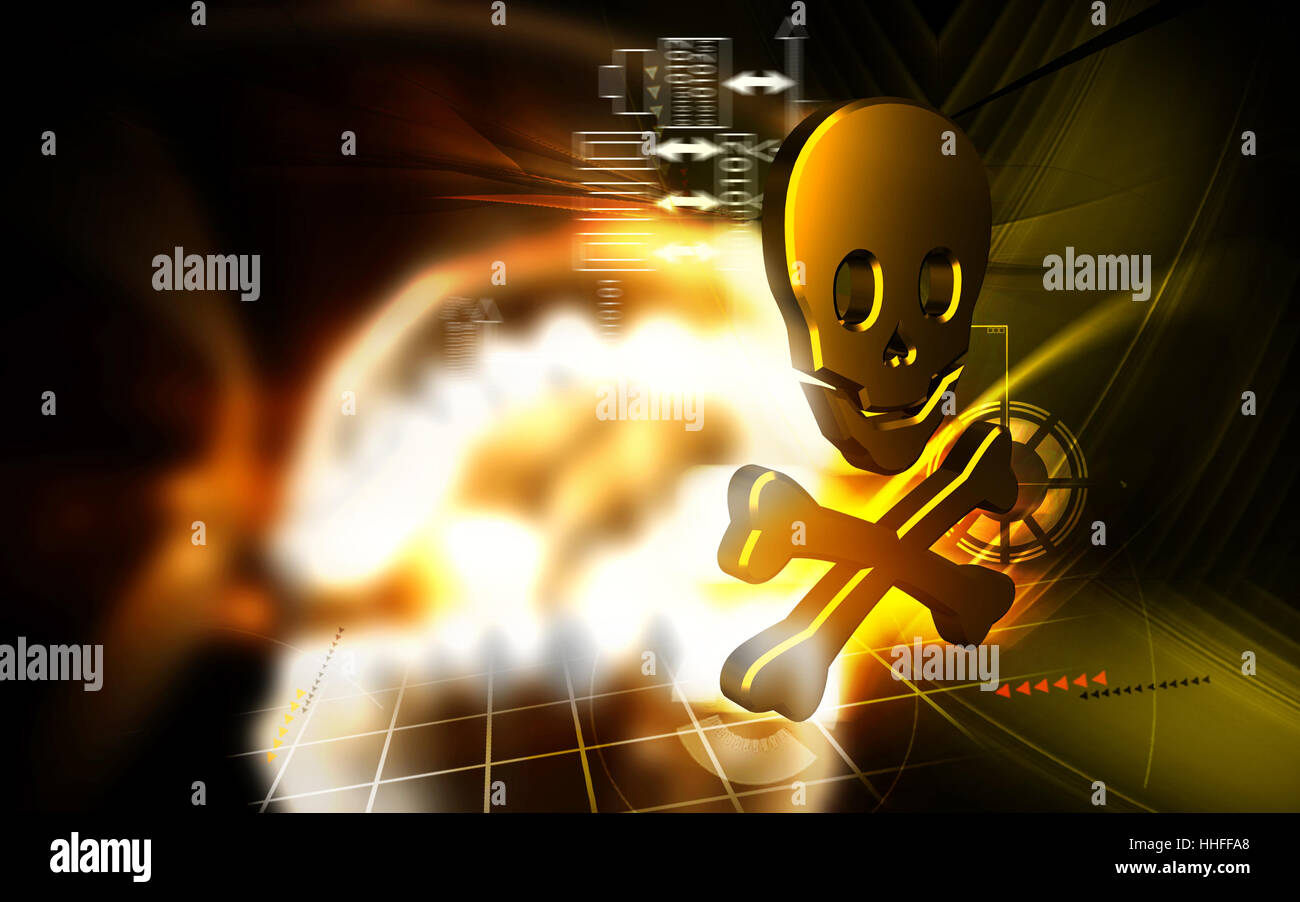 danger, object, isolated, graphics, colour, model, design, project ...