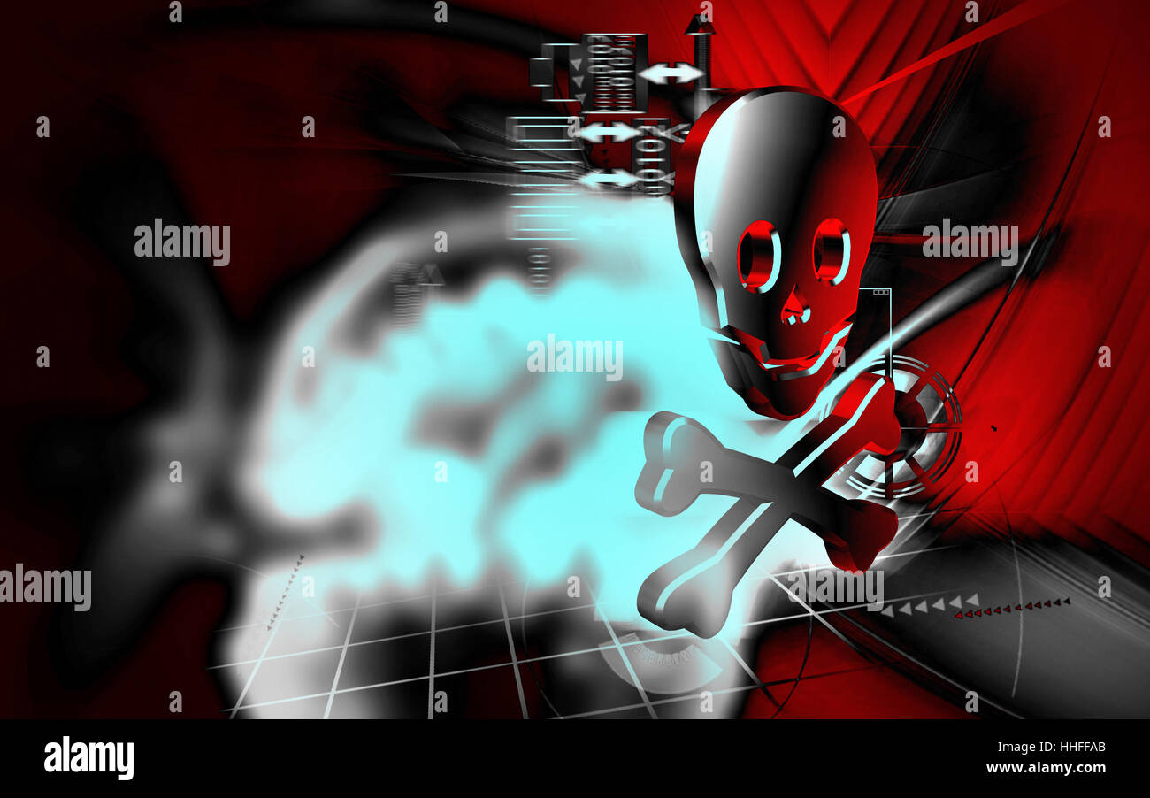 danger, object, isolated, graphics, colour, model, design, project ...