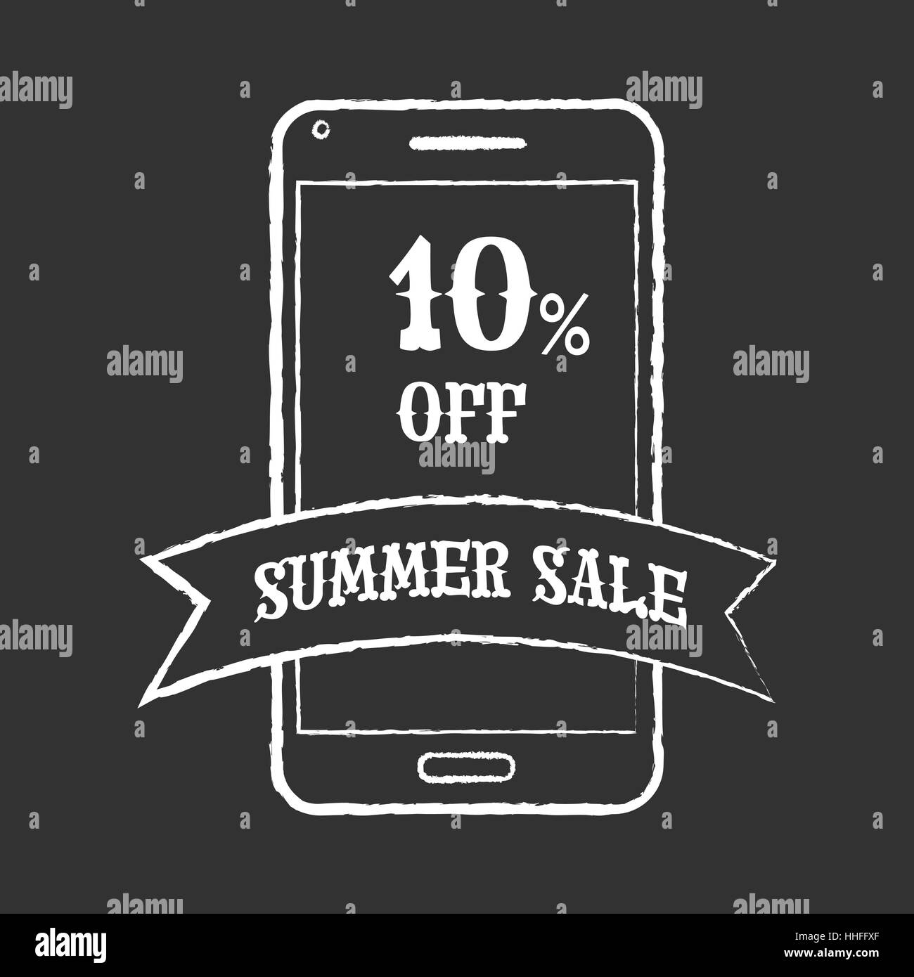 Mobile phone sale icon with black background Stock Vector Image & Art ...