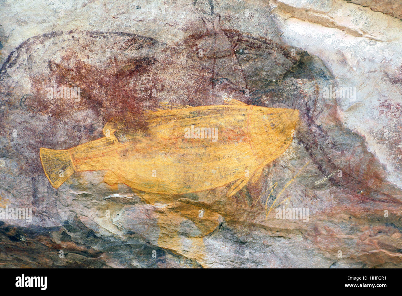Cave art fish hi-res stock photography and images - Alamy