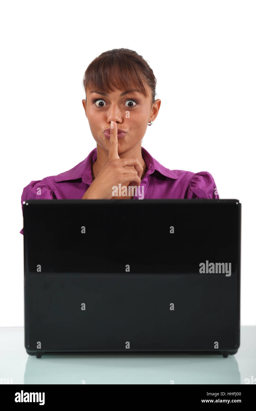 eyes, disclosure, businesswoman, career woman, comical, discretion ...