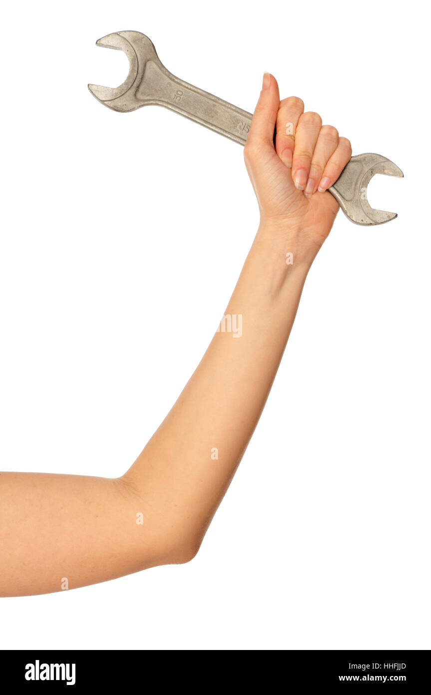 woman, hand, finger, tool, object, single, isolated, closeup, industry ...