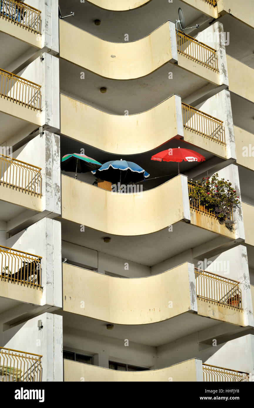 Apartment block in the sun Stock Photo - Alamy