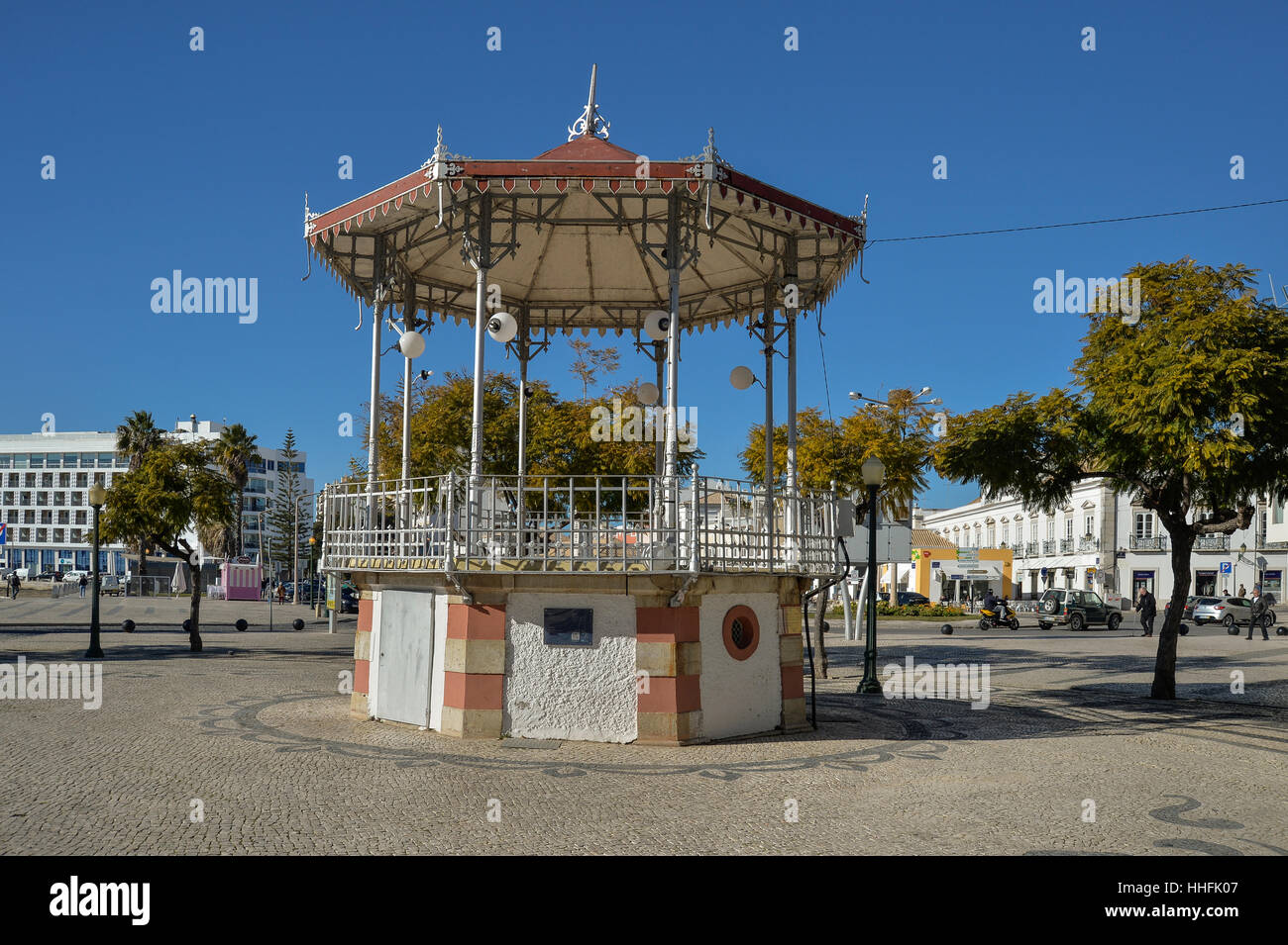 Bandstand in Faro old town Stock Photo - Alamy