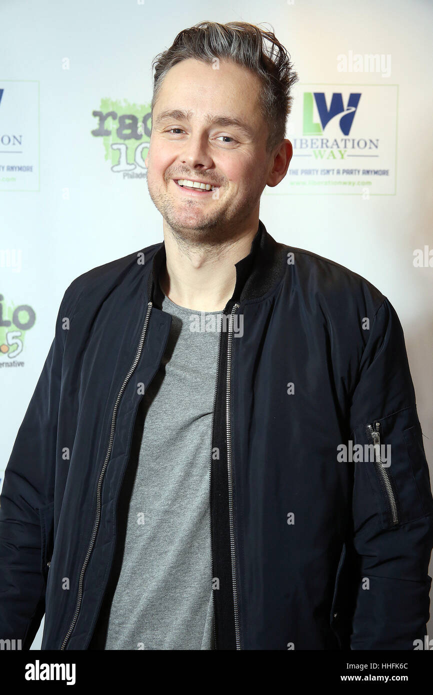 Bala Cynwyd, PA, USA. 18th Jan, 2017. Tom Chaplin from the band The ...