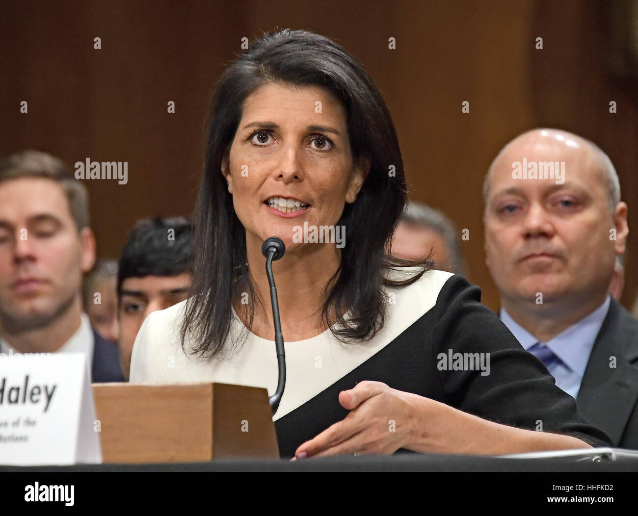Governor Nikki R. Haley (Republican of South Carolina) testifies before ...