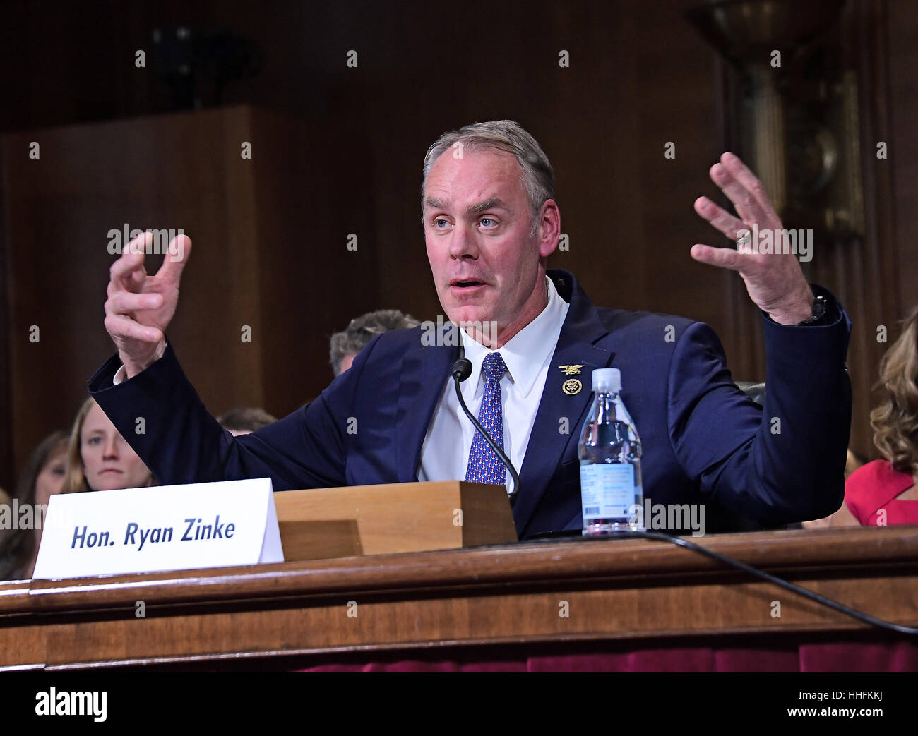 Washington, Us. 17th Jan, 2017. United States Representative Ryan Zinke ...