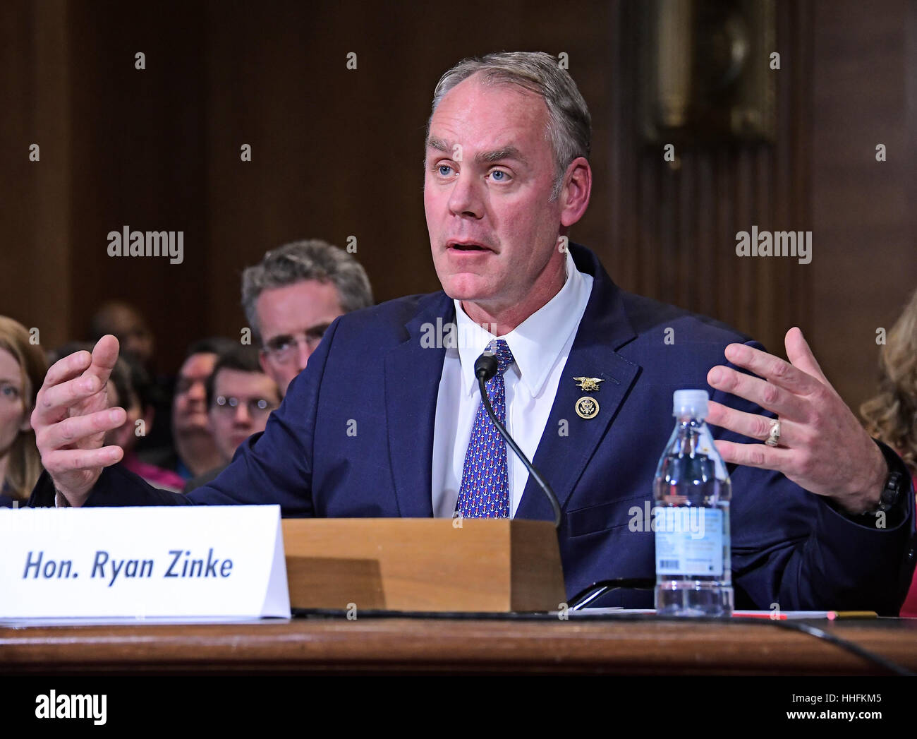 Washington, Us. 17th Jan, 2017. United States Representative Ryan Zinke ...