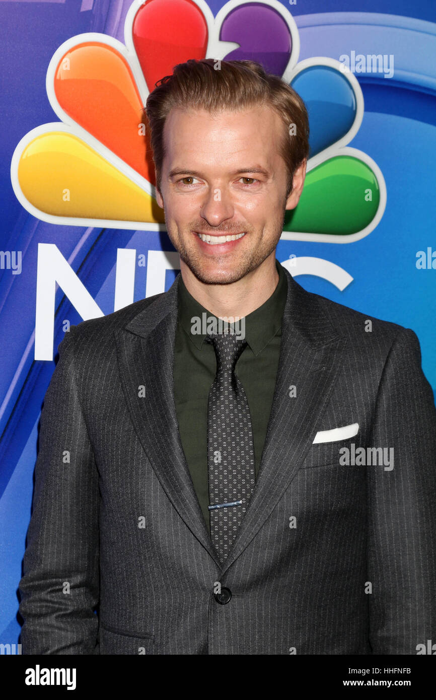 Pasadena, USA. 18th Jan, 2017. Adam Campbell at the NBC Universal ...