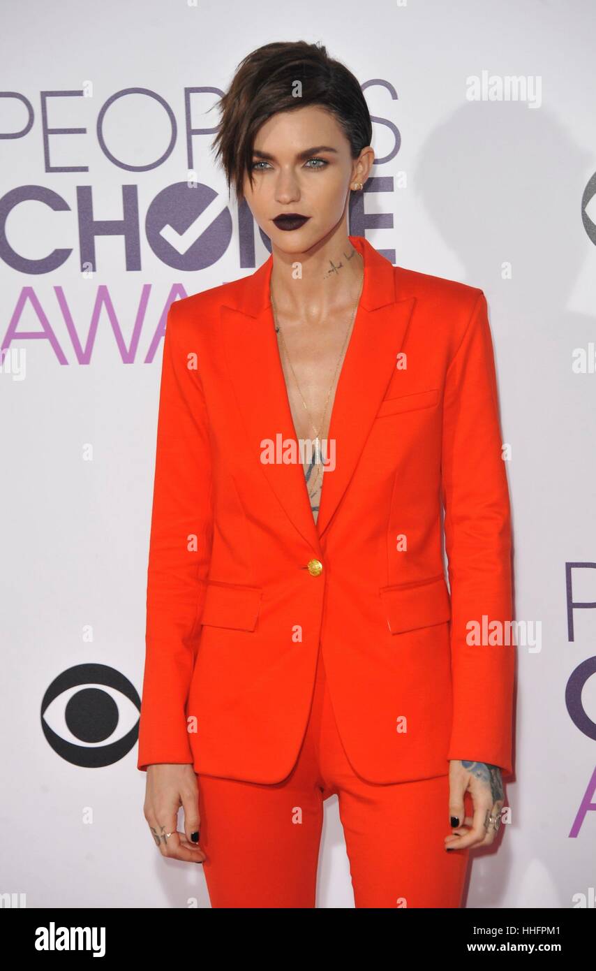 Los Angeles, CA, USA. 18th Jan, 2017. Ruby Rose at arrivals for People ...