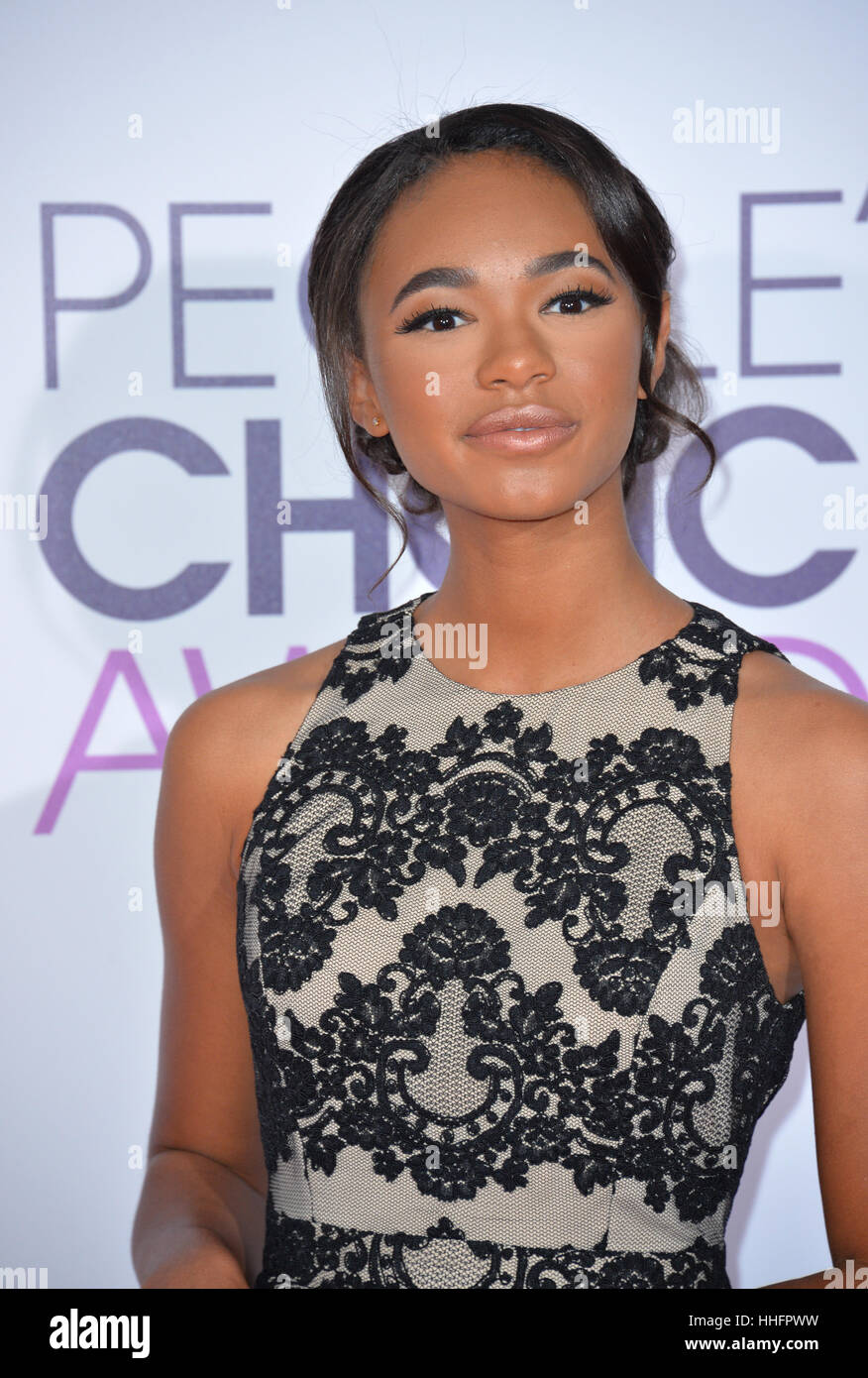 Los Angeles, California, USA. 18th January 2017. Actress Chandler ...