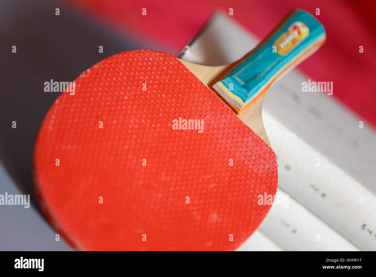 Jieyang, Jieyang, China. 19th Jan, 2017. The red pingpong bat ...