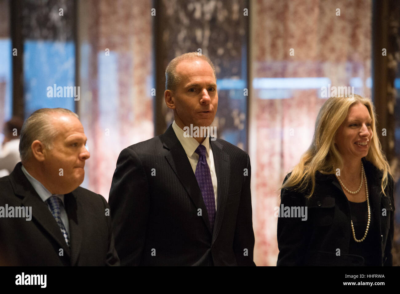 New York City. 17th Jan, 2017. Dennis A. Muilenburg, president and ...