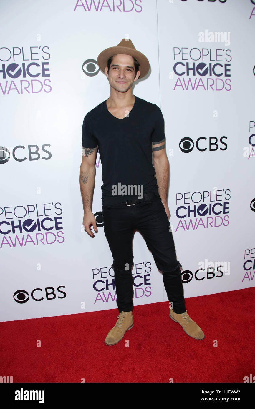 Los Angeles, Ca, USA. 18th Jan, 2017. Tyler Posey at the 42nd Annual ...