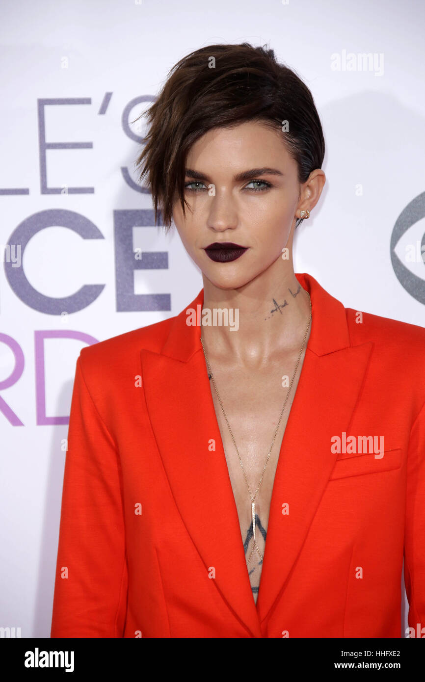 Los Angeles, Ca, USA. 18th Jan, 2017. Ruby Rose at the 42nd Annual ...