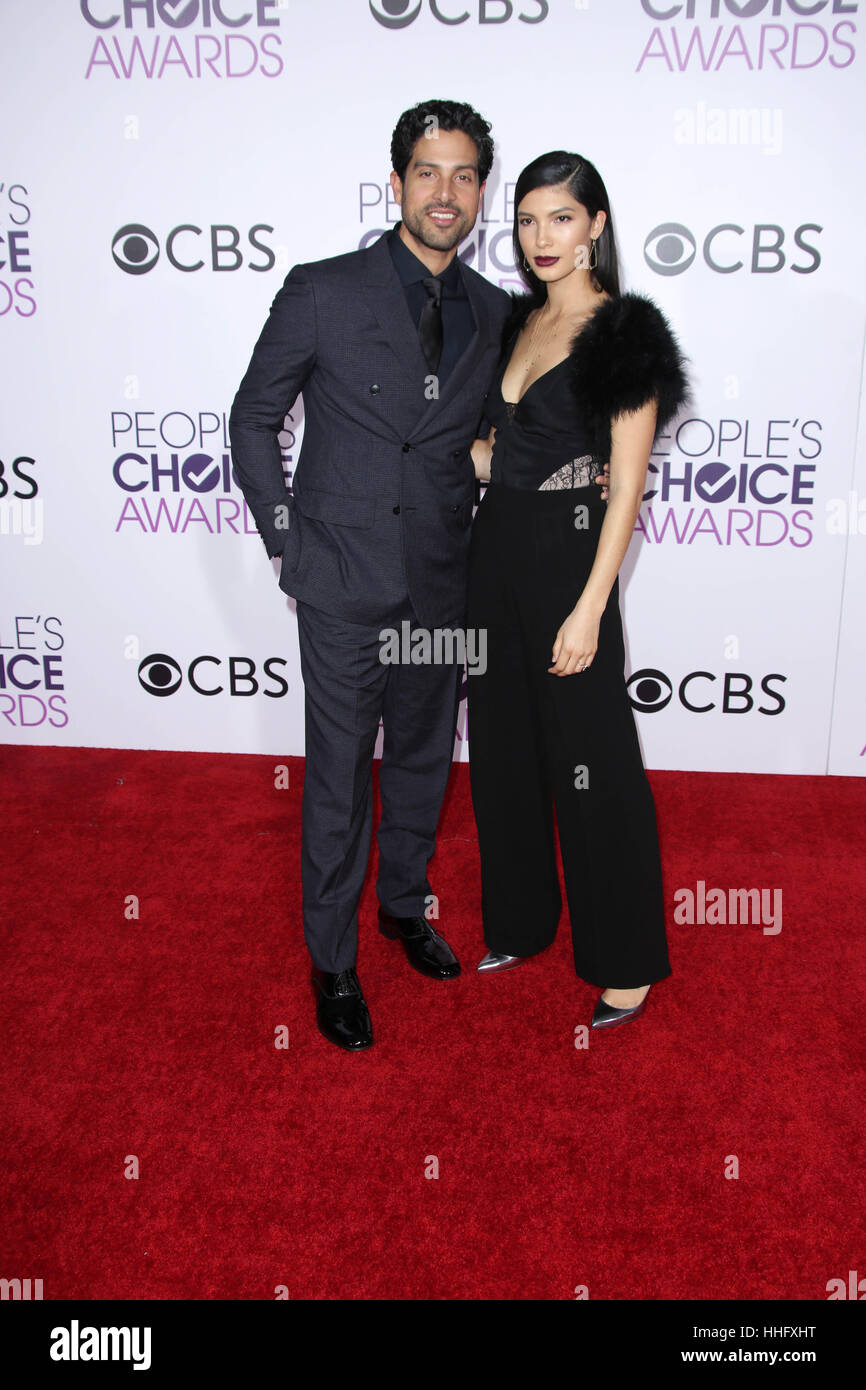 Los Angeles, Ca, USA. 18th Jan, 2017. Adam Rodriguez, Grace Gail at the ...