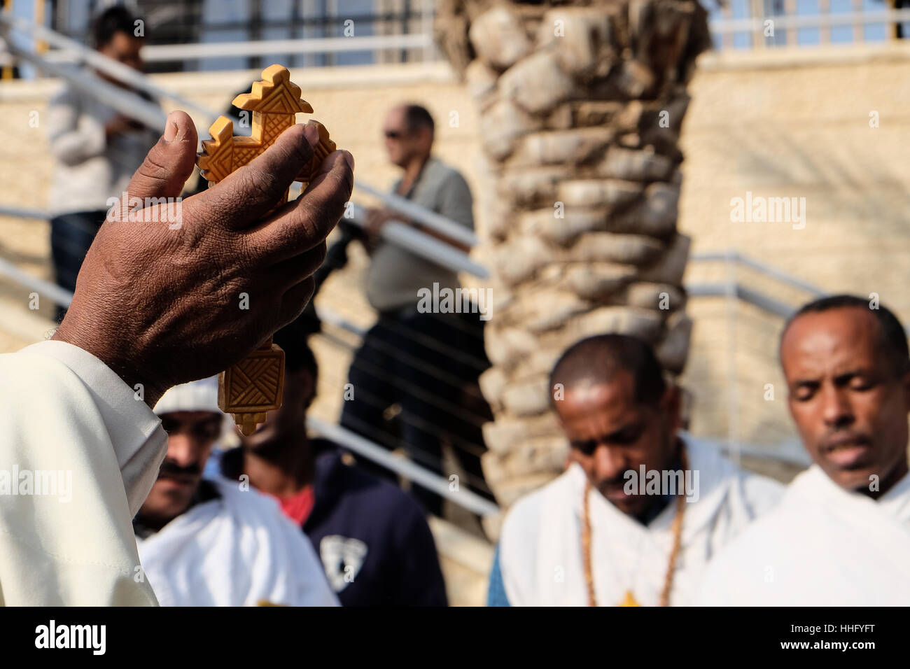 Qasr Al Yahud, Israel. 19th January, 2017. Archbishop Mor Sewerios ...
