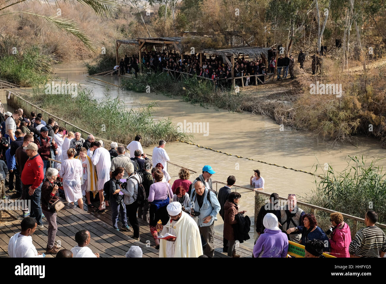 Qasr Al Yahud, Israel. 19th January, 2017. Archbishop Mor Sewerios ...