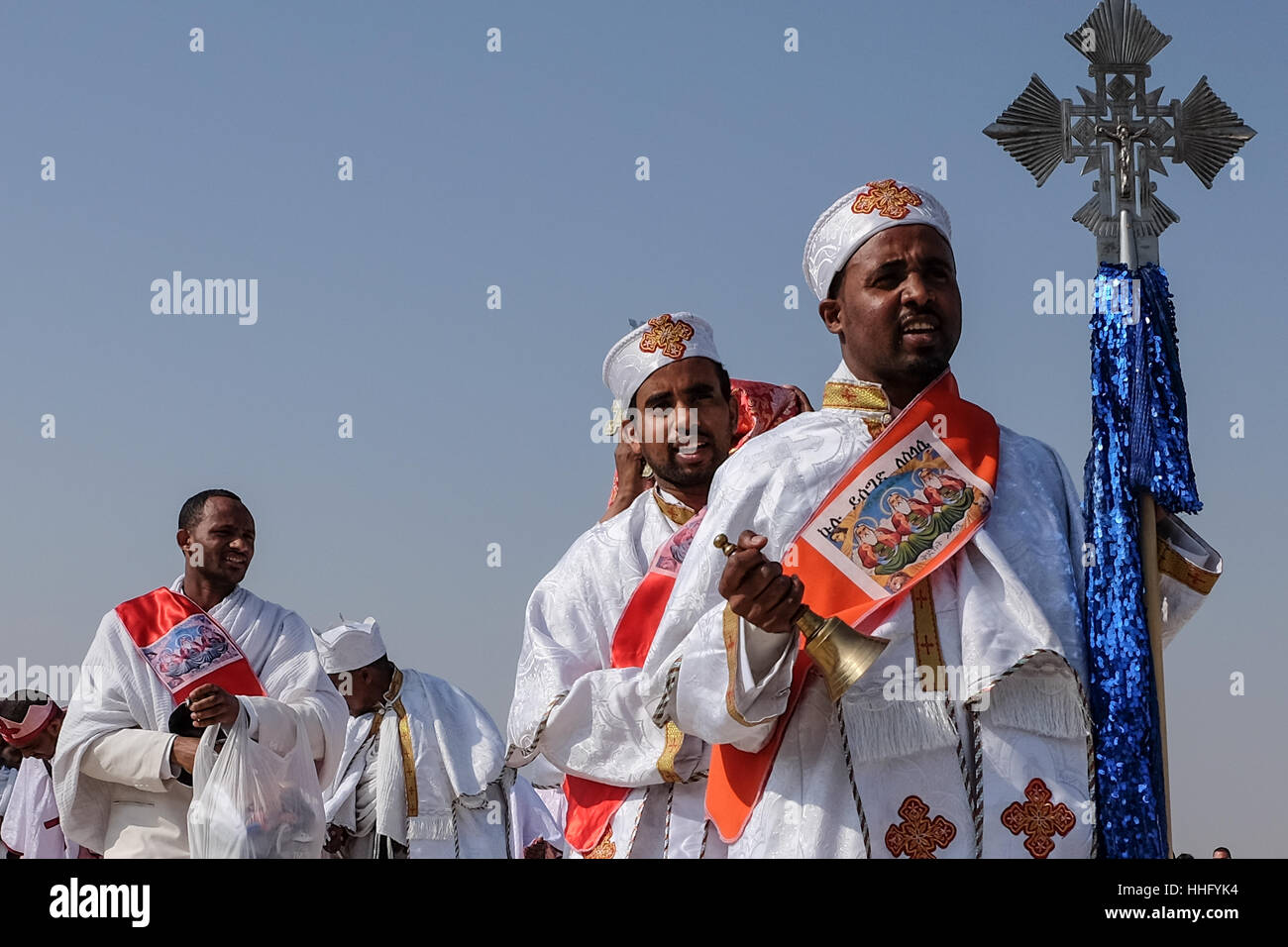 Qasr Al Yahud, Israel. 19th January, 2017. Archbishop Mor Sewerios ...