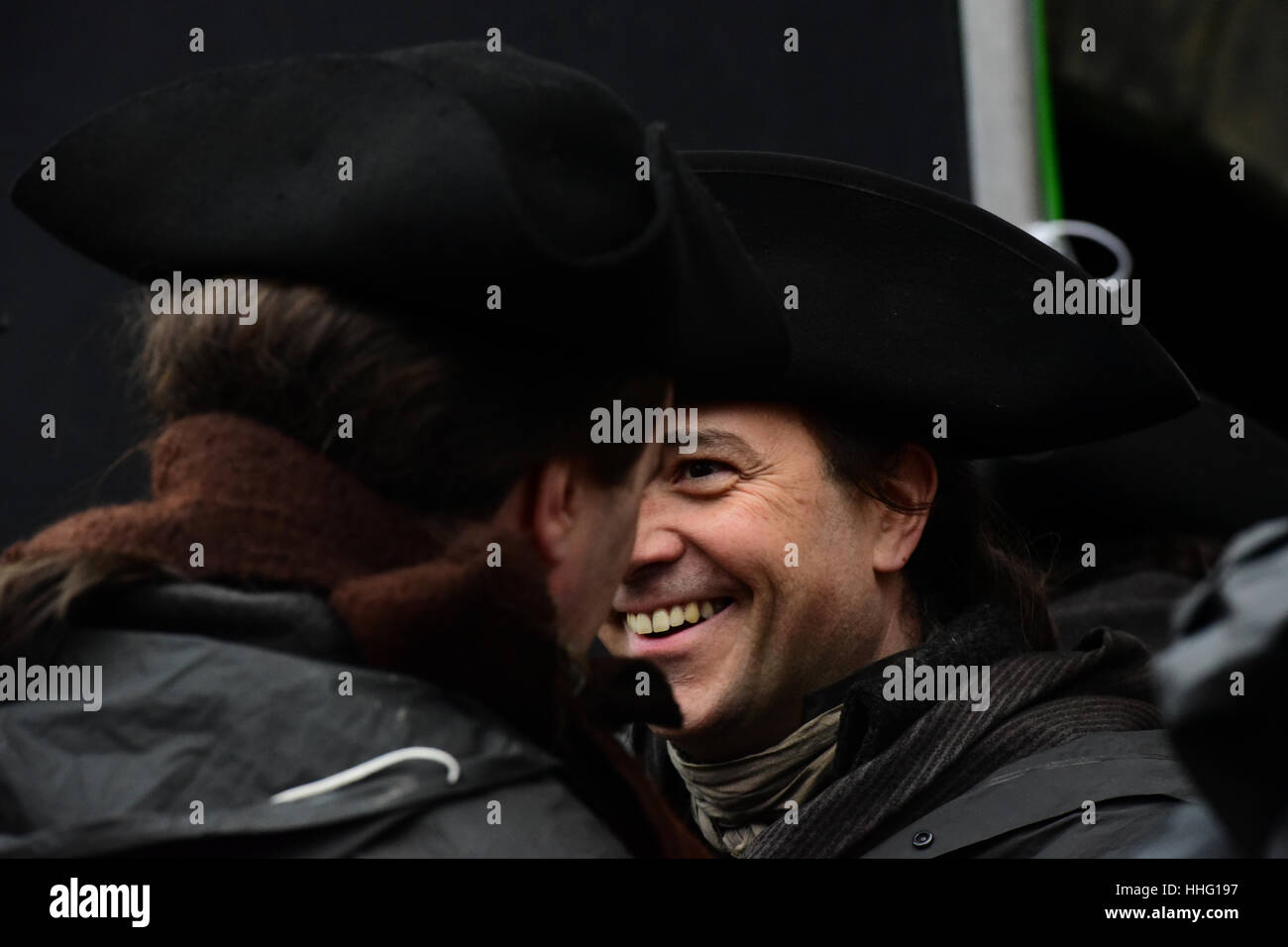 Edinburgh, Scotland, UK. 19th Jan, 2017. Cast of the "Outlander" TV ...