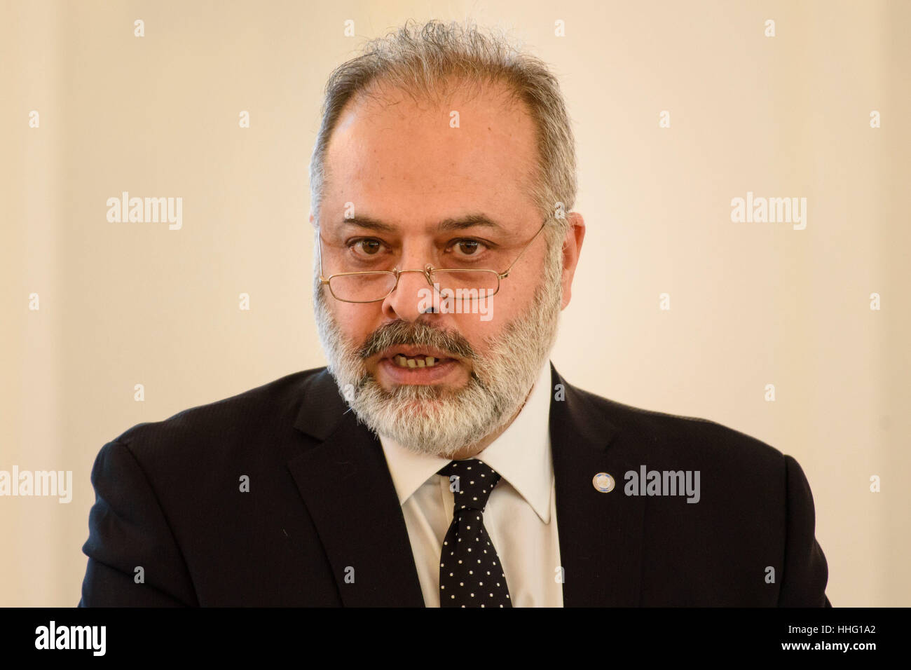 Sikander Khan, director of the UNICEF emergency relief center, speaks ...