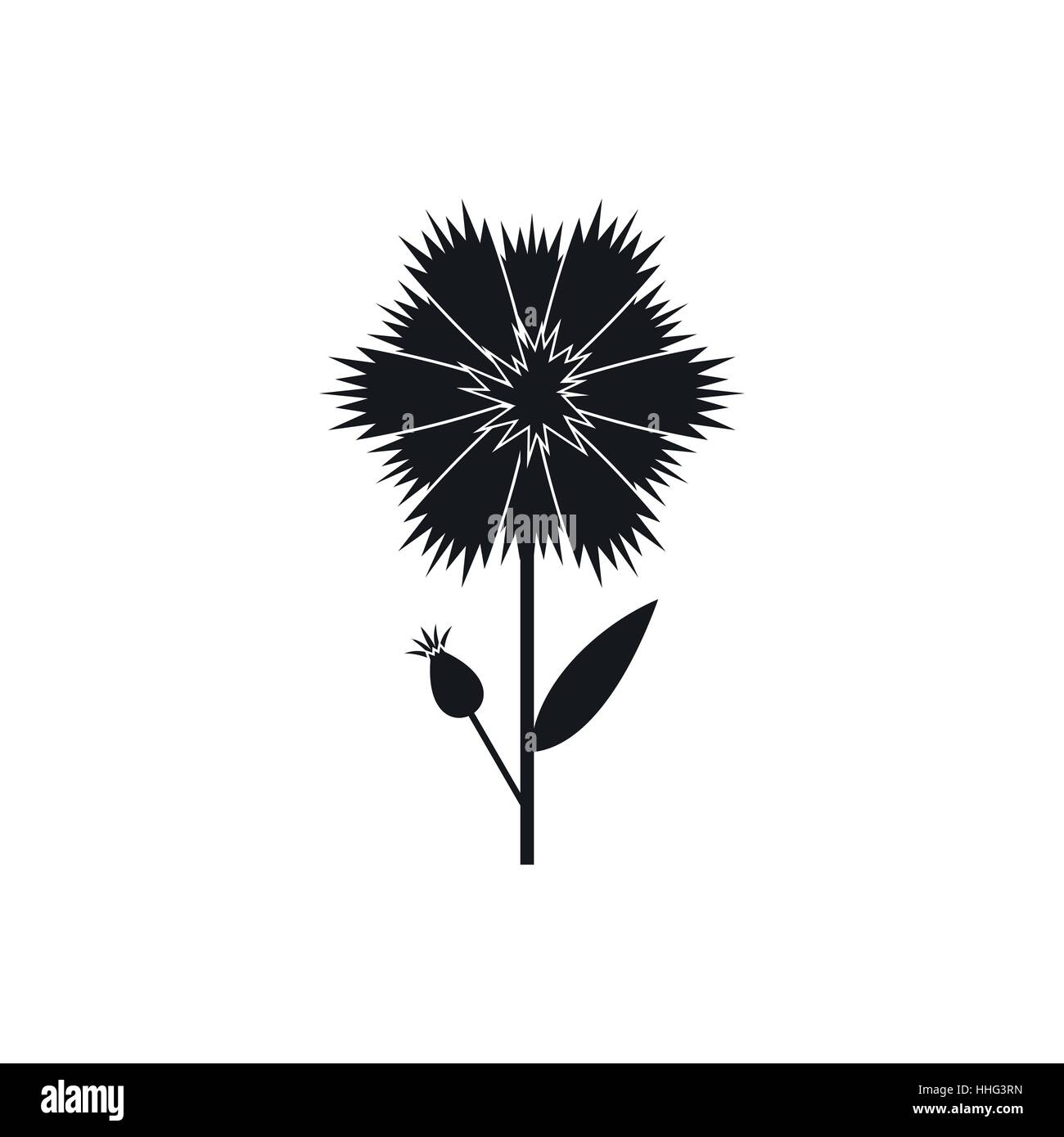 Cornflower icon in simple style Stock Vector Image & Art - Alamy