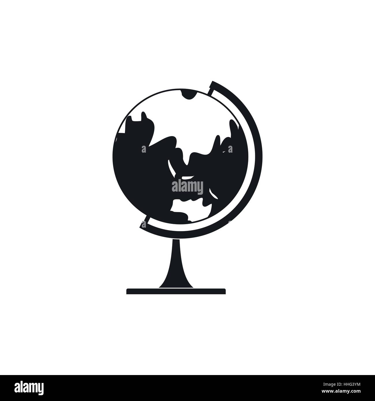 Globe icon in simple style Stock Vector Image & Art - Alamy
