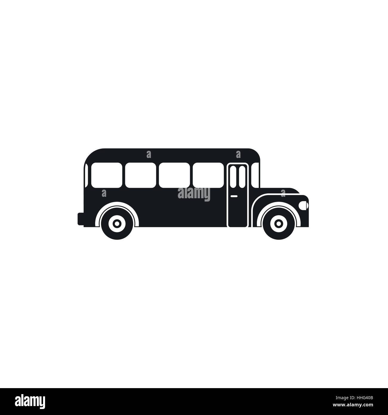 School bus icon, simple style Stock Vector Image & Art - Alamy