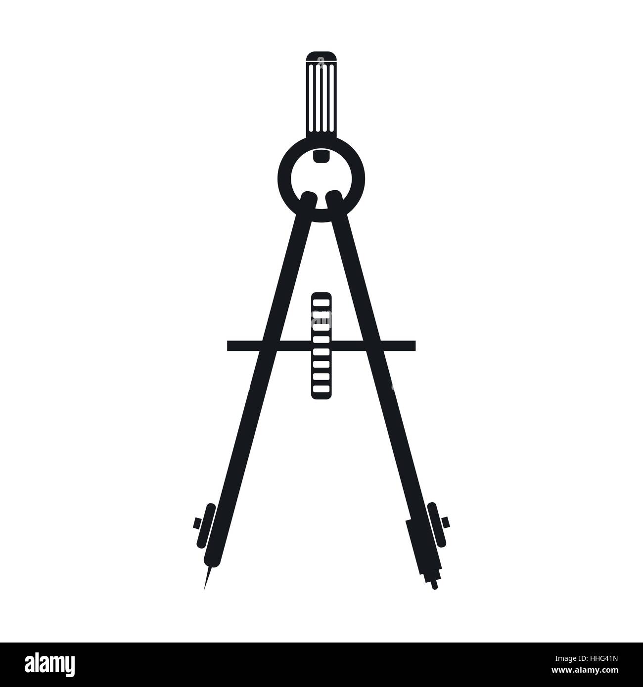 Mathematical Compass Stock Vector Images - Alamy