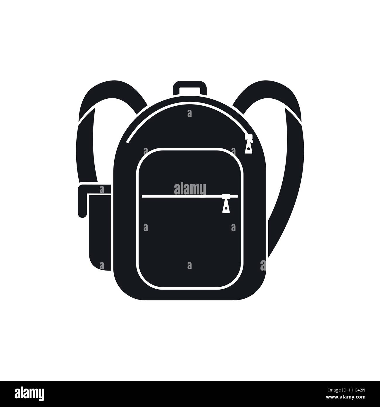 School bag icon, simple style Stock Vector Image & Art - Alamy