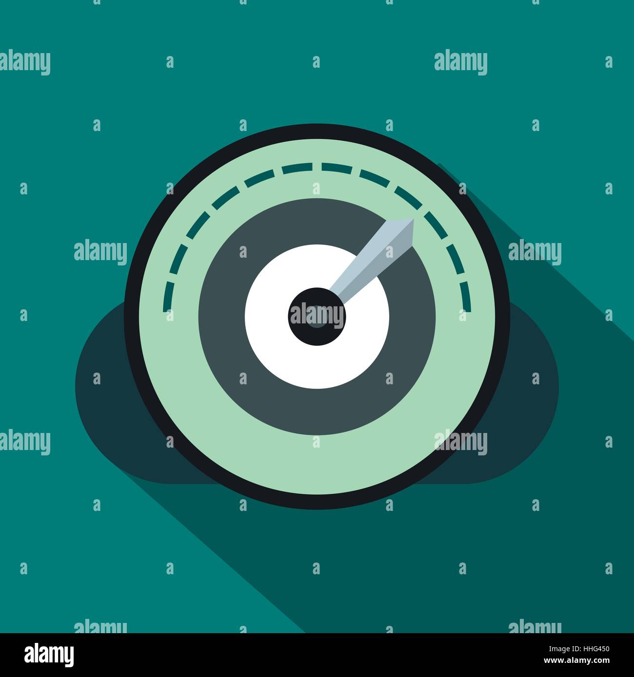 Speedometer icon in flat style Stock Vector Image & Art - Alamy