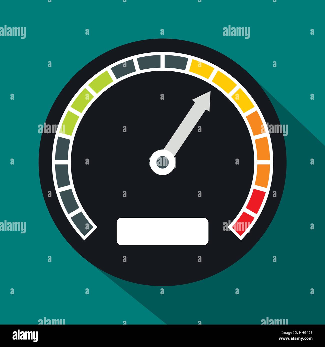 Speedometer icon in flat style Stock Vector Image & Art - Alamy