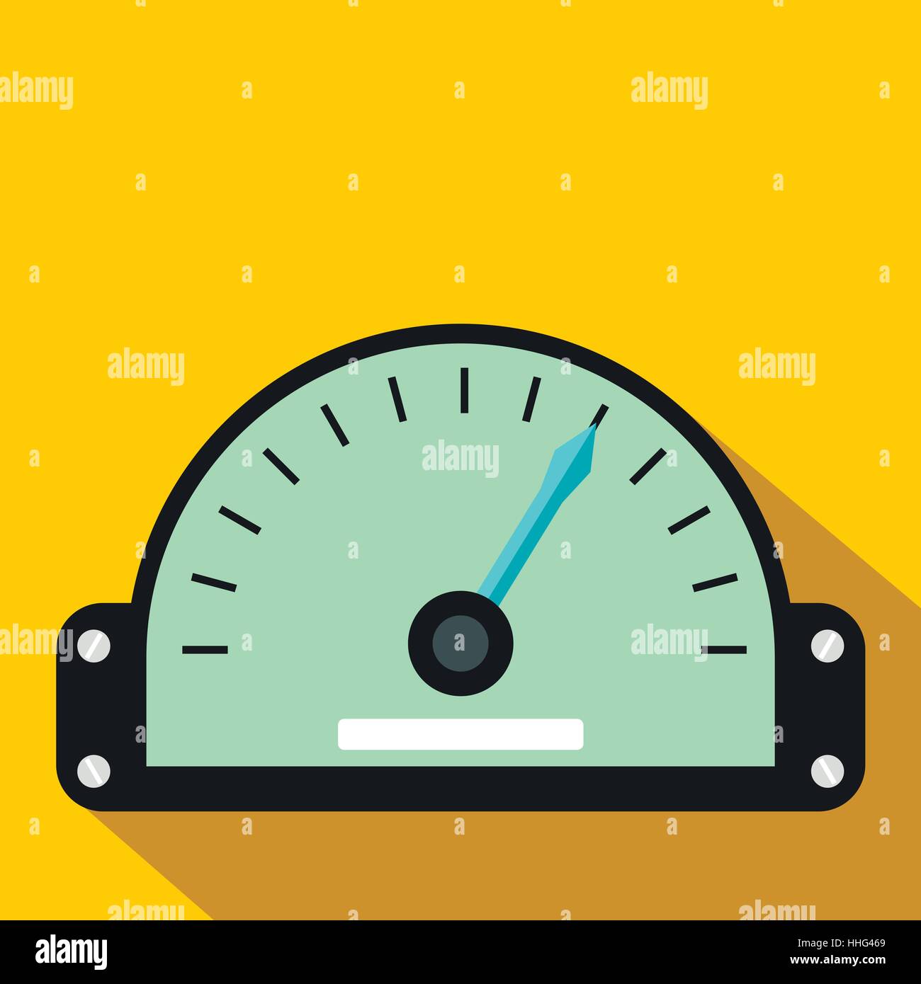Speedometer icon in flat style Stock Vector Image & Art - Alamy