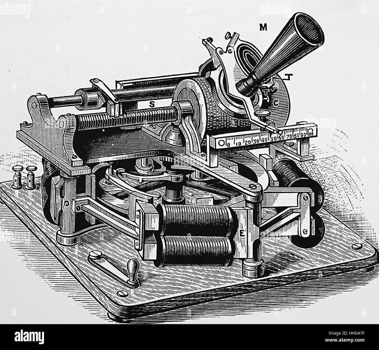 New motorised, Edison Phonograph. Wax recording rather than foil1888 ...