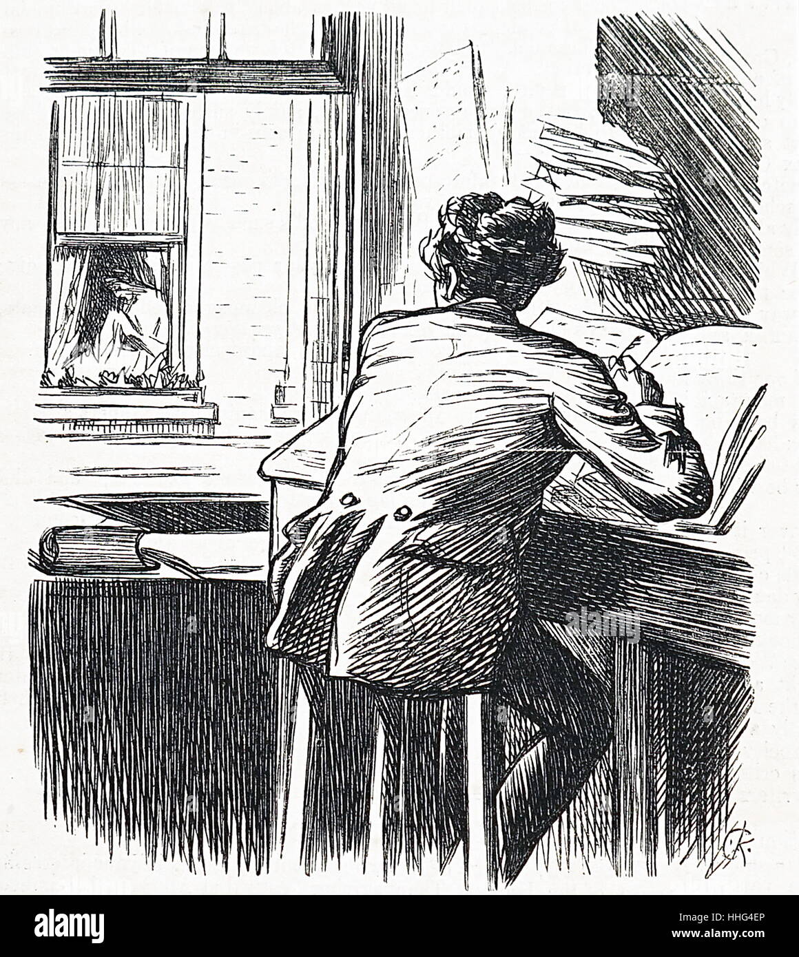 Bookkeeper 19th century hi-res stock photography and images - Alamy