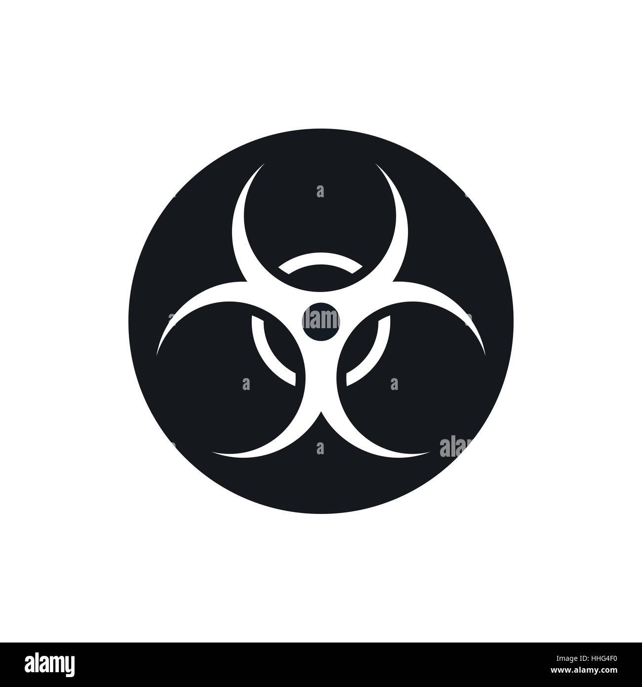 Biohazard symbol icon, simple style Stock Vector Image & Art - Alamy