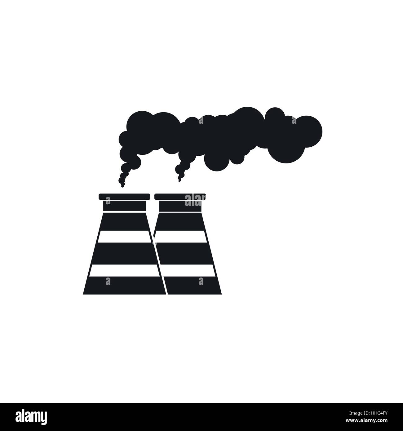 Factory smoking pipe plant Stock Vector Images - Alamy