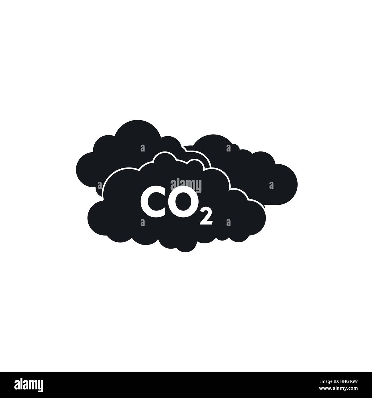 Co2 icon dioxide formula symbol Cut Out Stock Images & Pictures - Alamy