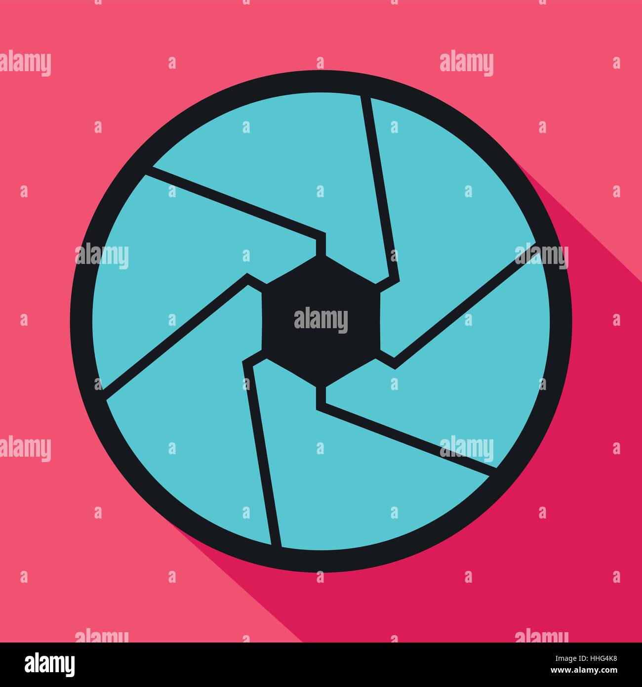 Camera aperture icon in flat style Stock Vector Image & Art - Alamy