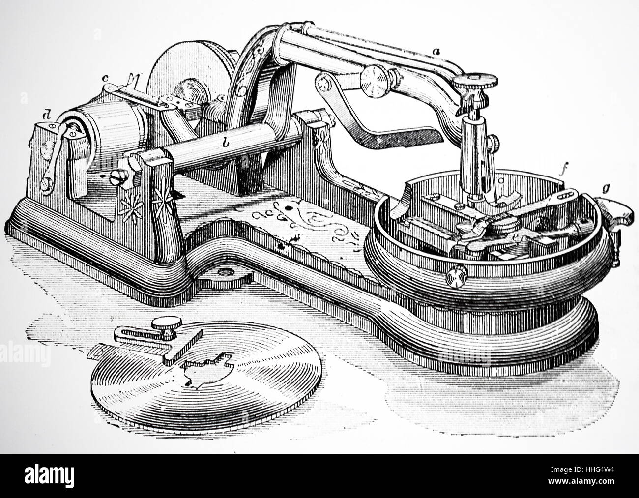 The 'Florence' sewing machine. London, dated 1880 Stock Photo - Alamy