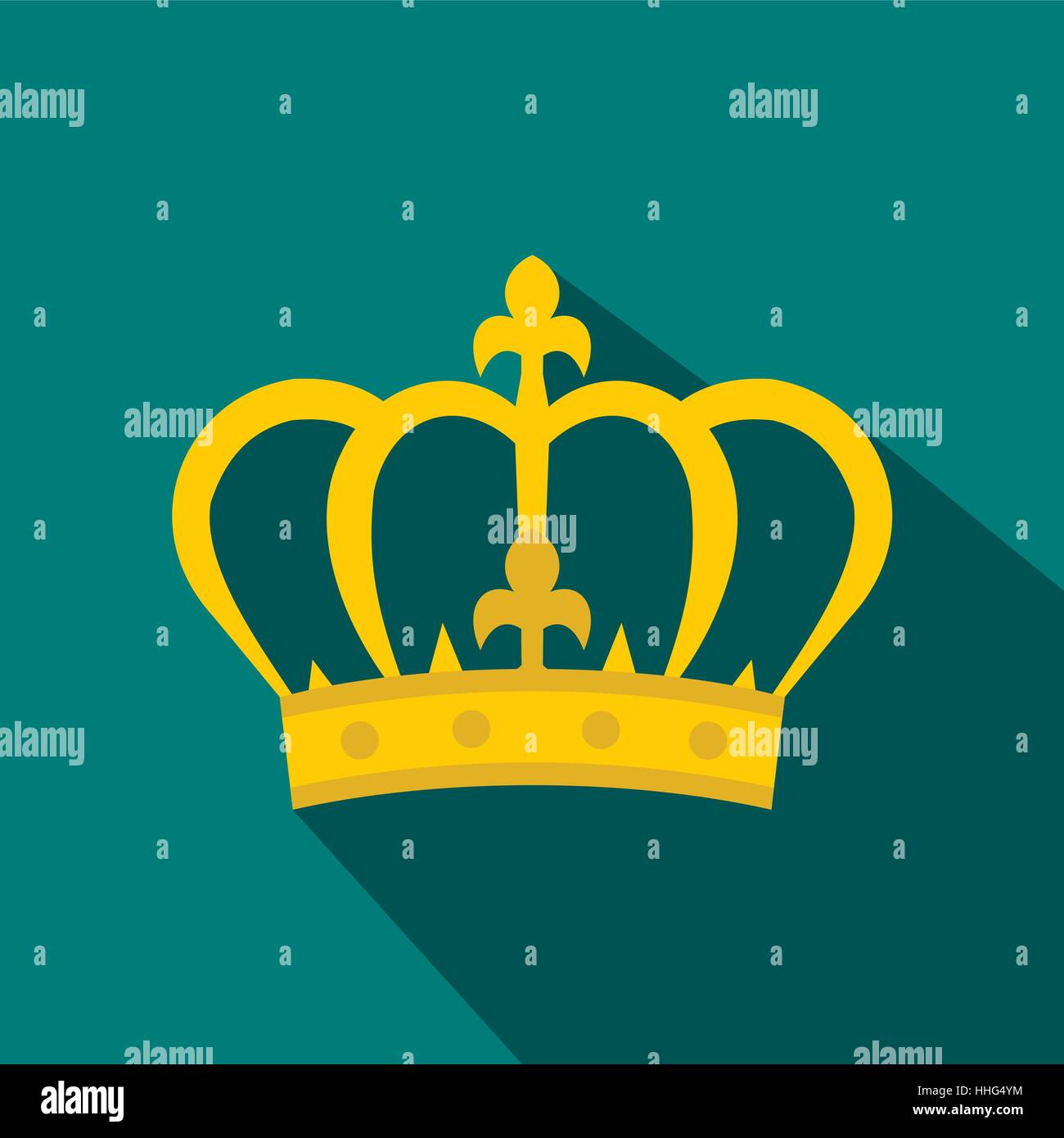 Crown icon in flat style Stock Vector Image & Art - Alamy