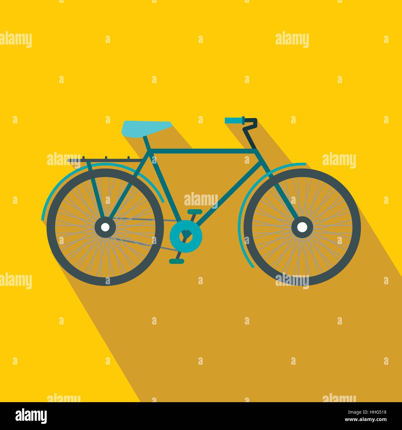 Bike icon in flat style Stock Vector Image & Art - Alamy