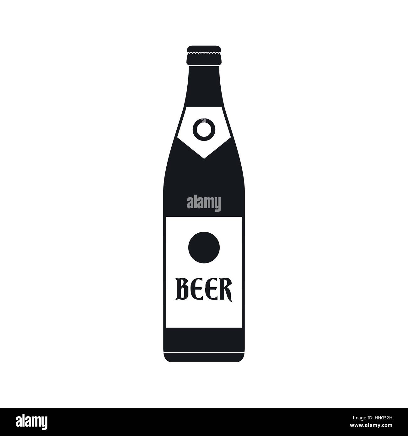 Beer bottle icon, simple style Stock Vector Image & Art - Alamy